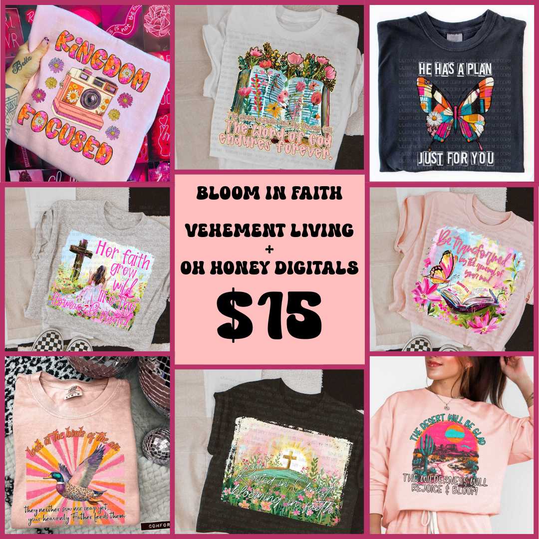 Bloom in Faith | Vehement Living + Oh Honey Collab