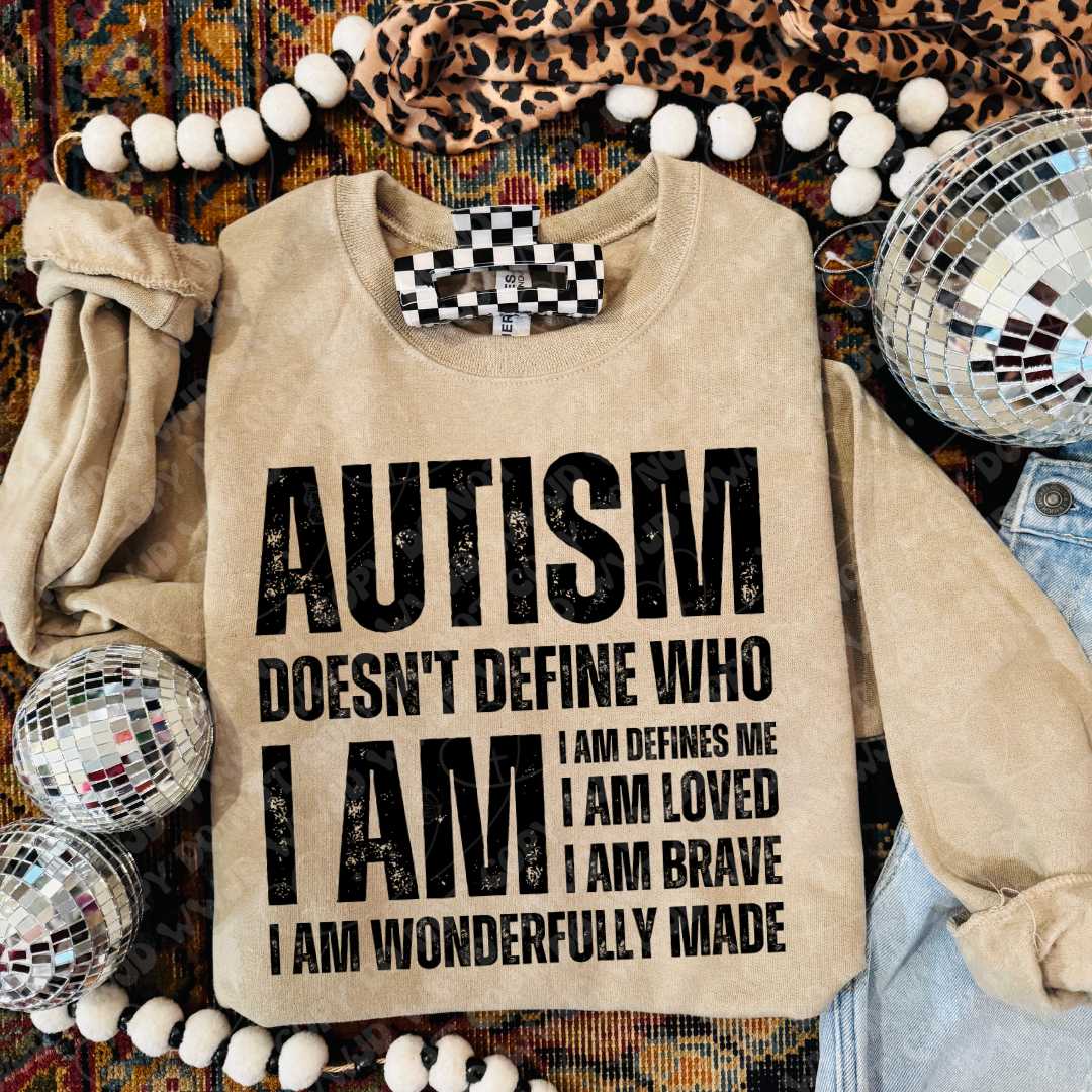 Autism Doesn't Define Me digital design – Vehement Living