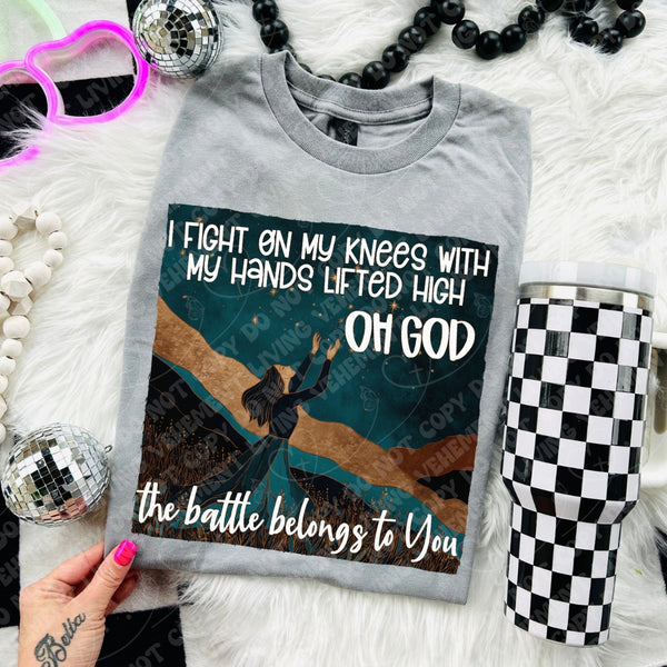 I Fight On My Knees V3 digital design – Vehement Living