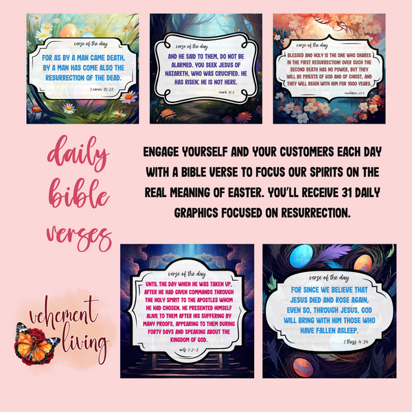 31 Daily Bible Verses: Resurrection – Vehement Living